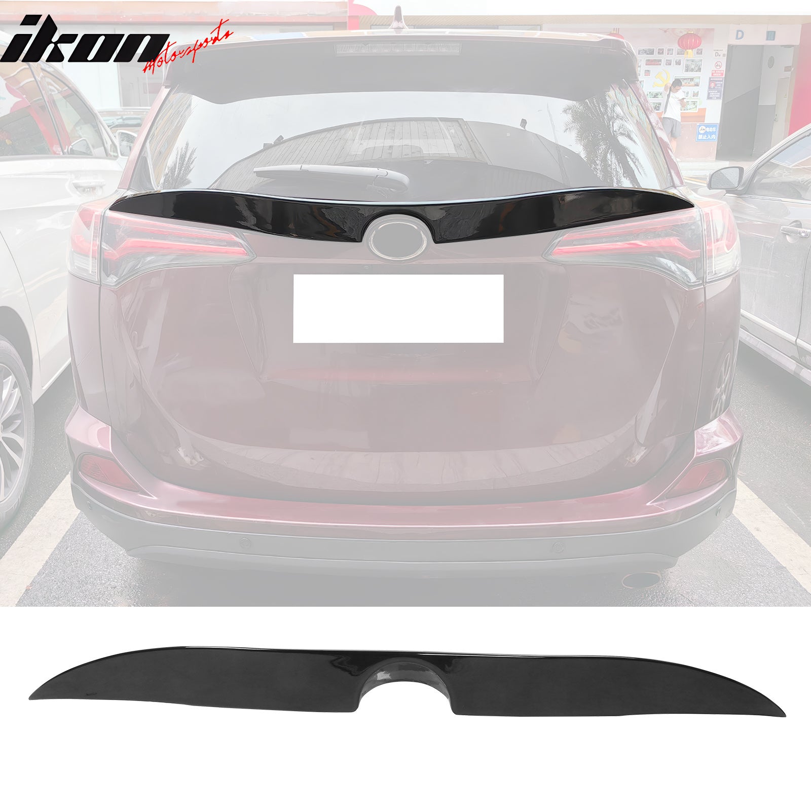 Gloss Black Rear Spoiler Lip for 2016-2018 Toyota RAV4 – Sleek ABS ...