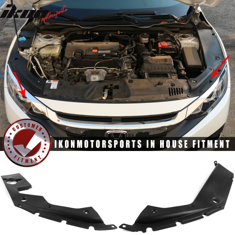 Engine Bay Protection: Unpainted Black Side Panel Covers for 2016-2020 ...