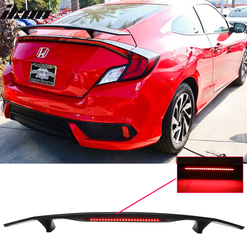 Compatible With 2016-2020 Honda Civic Coupe 2Dr Trunk Spoiler Si Sport ...