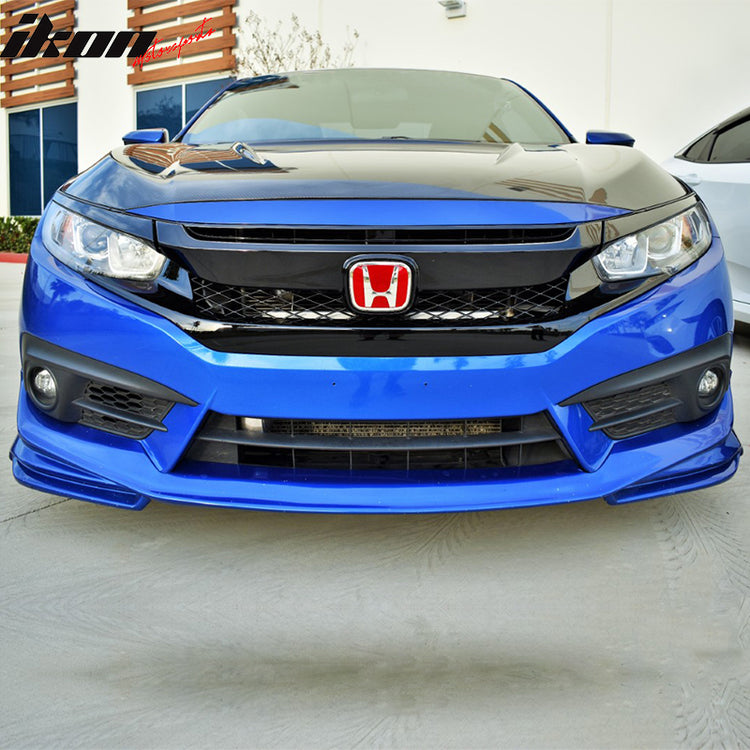Shop Premium Glossy Black ABS 10th gen civic grill for Your 2016-2021 ...