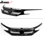 Shop Premium Glossy Black ABS 10th gen civic grill for Your 2016-2021 ...