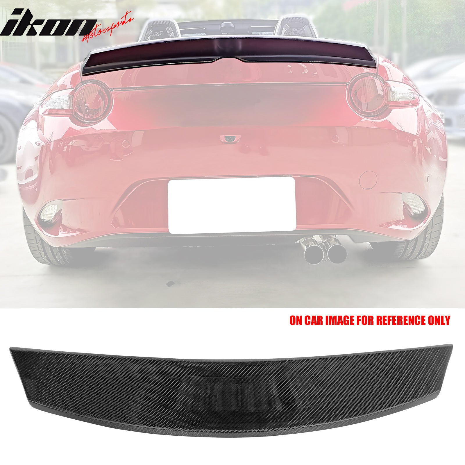 IKON MOTORSPORTS, Trunk Spoiler Compatible with 2016-2025 Mazda MX-5 ...