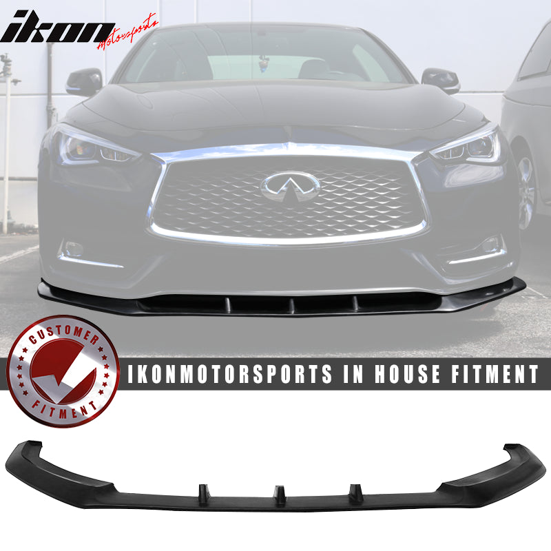 Front Bumper Lip Spoiler Compatible With 2017-2020 Infiniti Q60, IKON ...