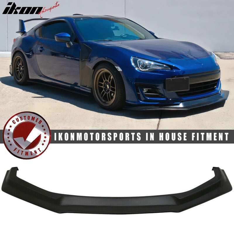 Fits 2017-2020 Subaru BRZ Front Bumper Lip Spoiler IKON Style PU - Poly ...