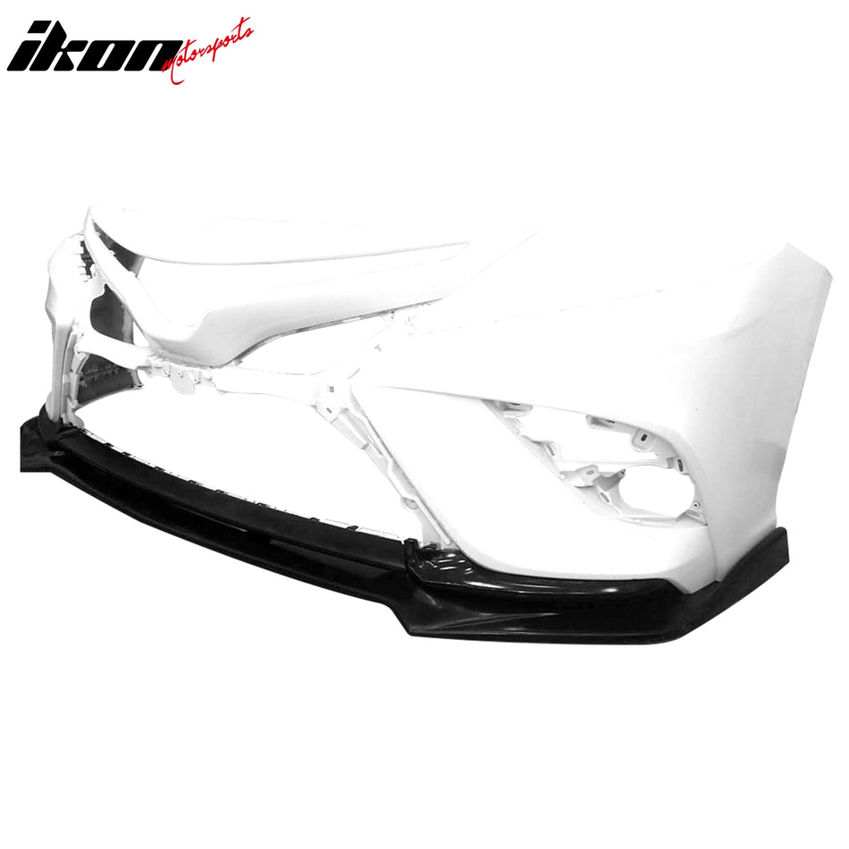 Fits 18-20 Toyota Camry SE XSE GT Style PU Front Bumper Lip Spoiler ...