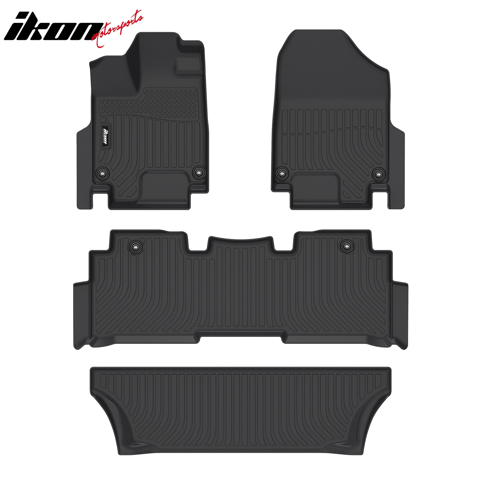 Fits 18-25 Honda Odyssey All Season 3D Floor Mats Front Rear Row ...