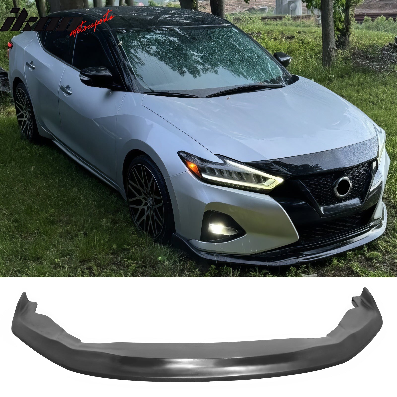 For 19-23 Nissan Maxima Unpainted Front Bumper Lip Spoiler Splitter PU ...