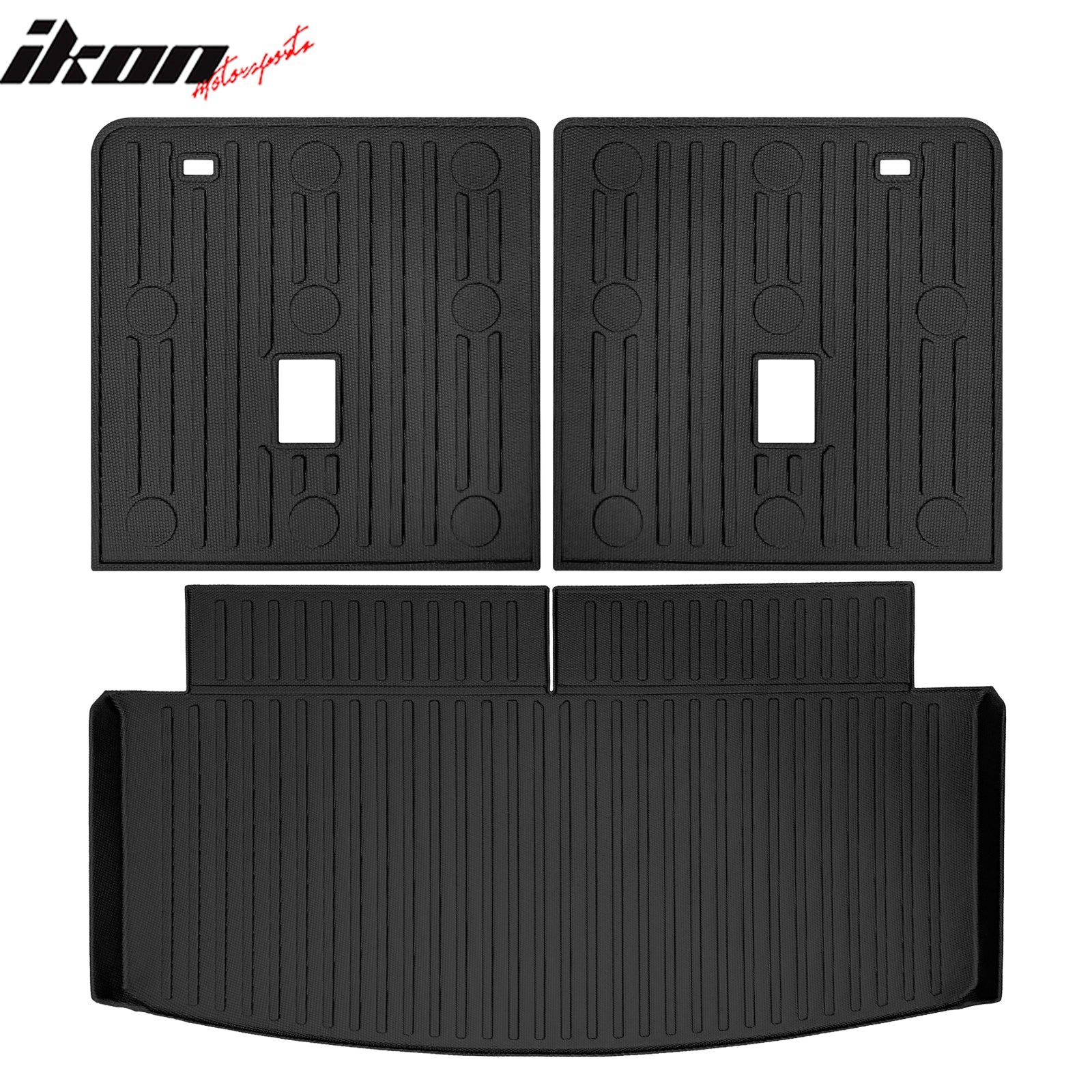Fits 20-26 Ford Explorer 3D Rear Trunk Mat Cargo Liner Cover & Backrest ...