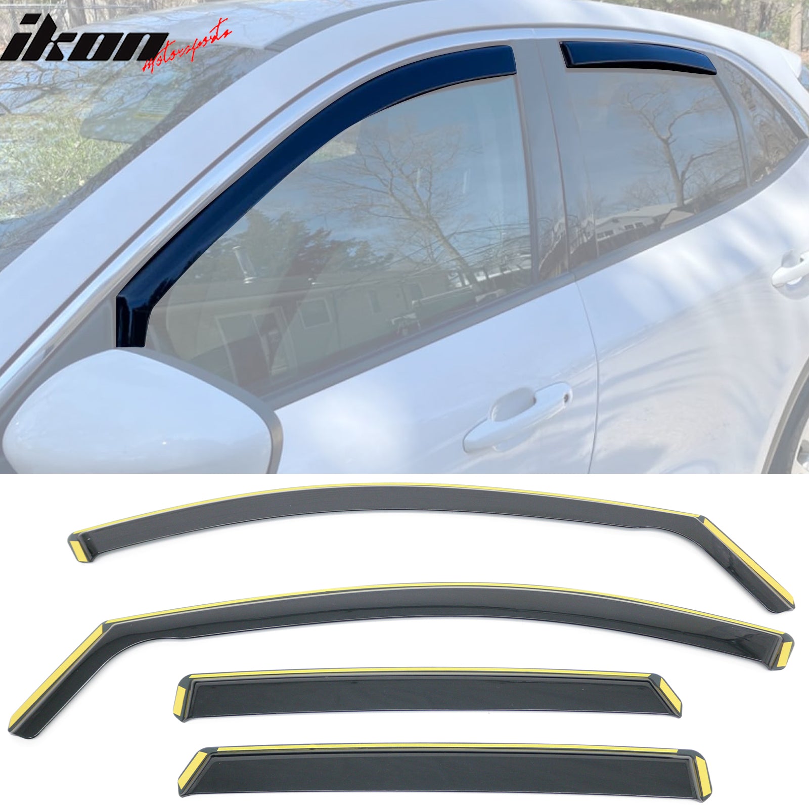 IKON MOTORSPORTS In Channel Window Visors Compatible with 2020-2026 ...