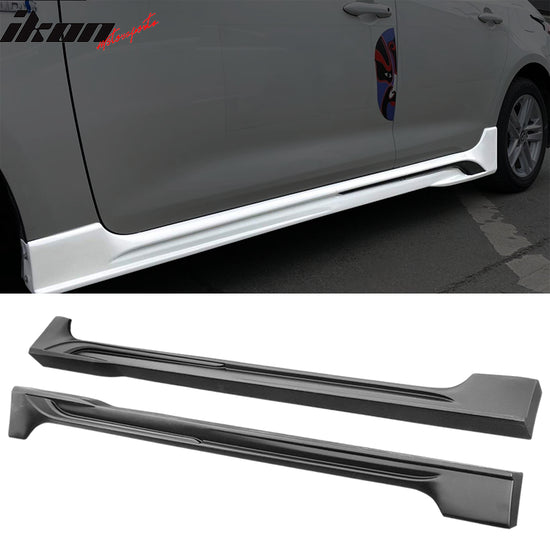 Fits 20-25 Toyota Corolla Sedan Side Skirts Rocker Panel Matte Black ...