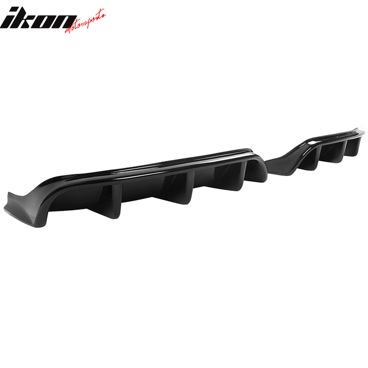 IKON MOTORSPORTS, Rear Diffuser Compatible With 2021-2024 Ford Mustang ...