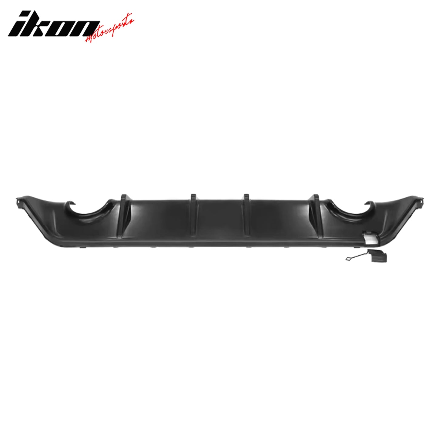 IKON MOTORSPORTS, Rear Bumper Cover + Diffuser + Exhaust Compatible ...