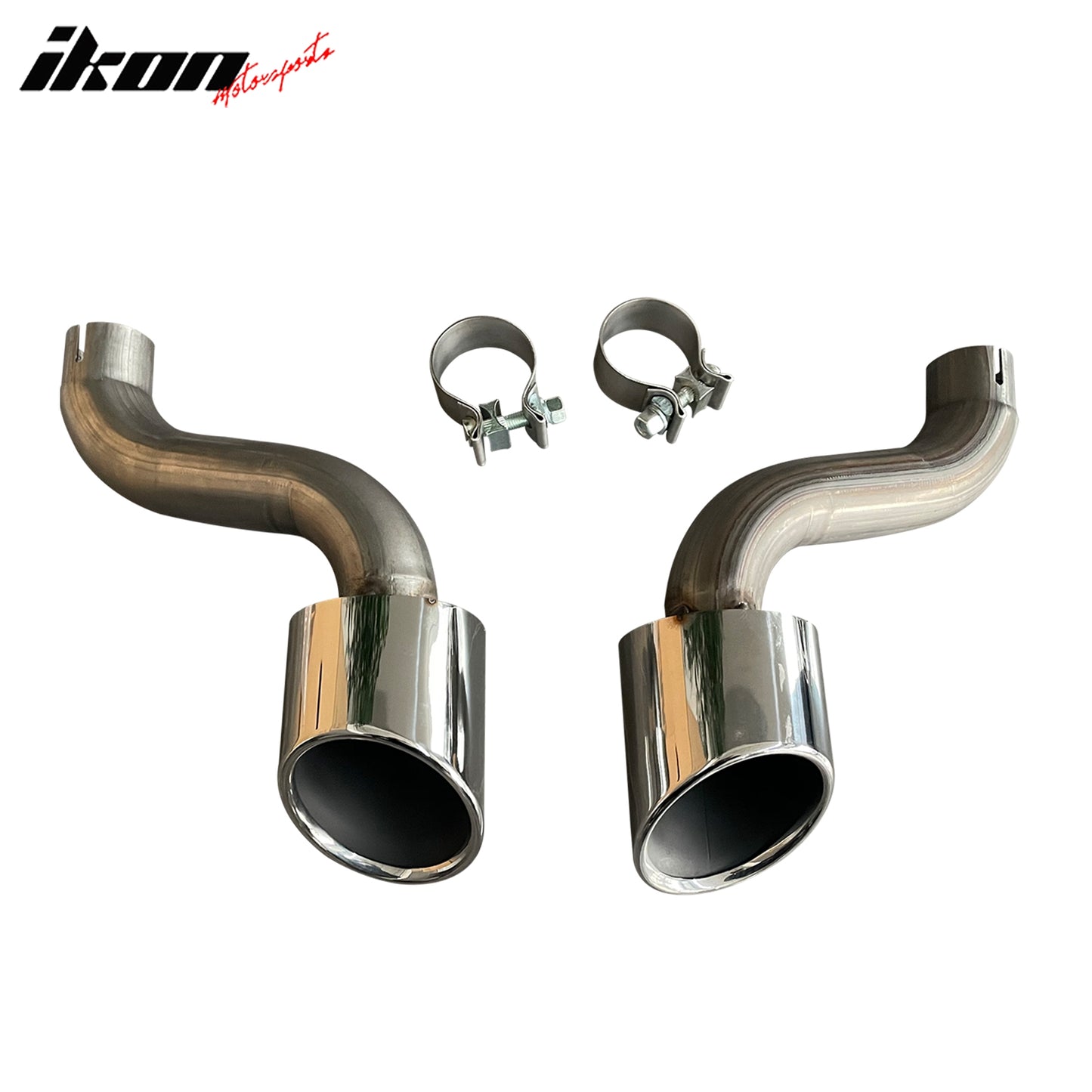 IKON MOTORSPORTS, Rear Bumper Cover + Diffuser + Exhaust Compatible ...