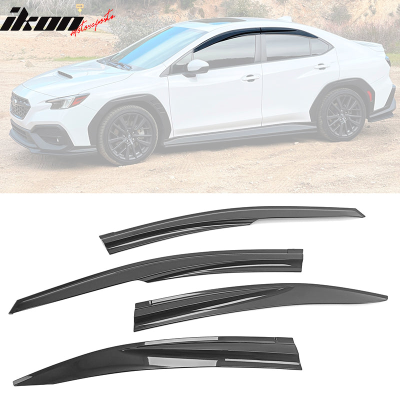 IKON MOTORSPRTS, Window Visors Compatible With 2022-2025 Subaru WRX 5th ...
