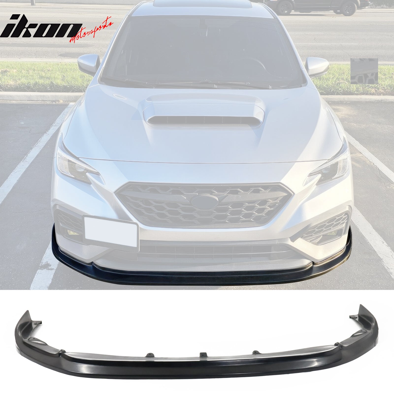 IKON MOTORSPORTS, Front Bumper Lip Compatible With 2022-2025 Subaru WRX ...