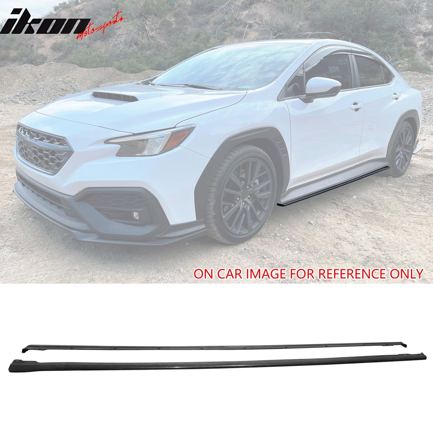 Fits 22-25 Subaru WRX Side Skirts Extension STI Style Rocker Panel ...