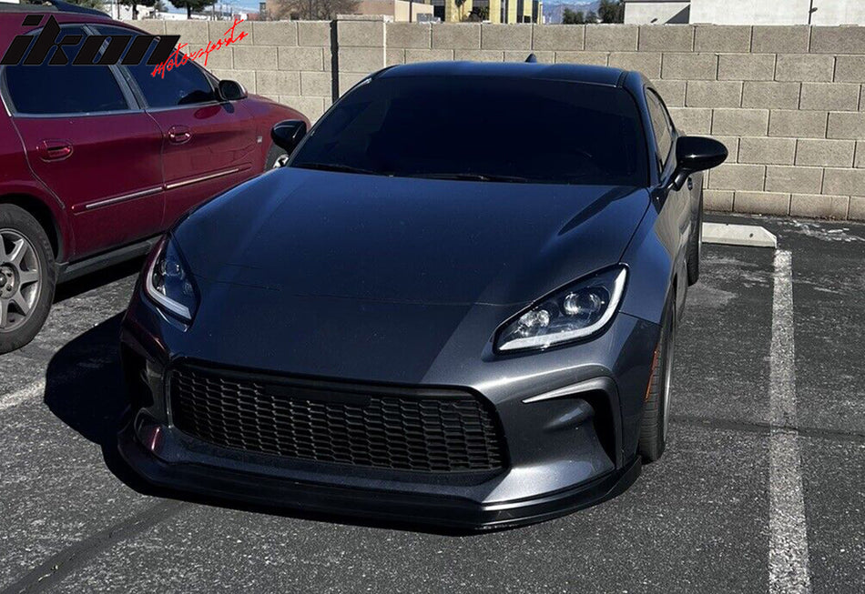 Fits 22-26 Toyota GR86 Front Bumper Lip CS Style Spoiler Unpainted PU ...