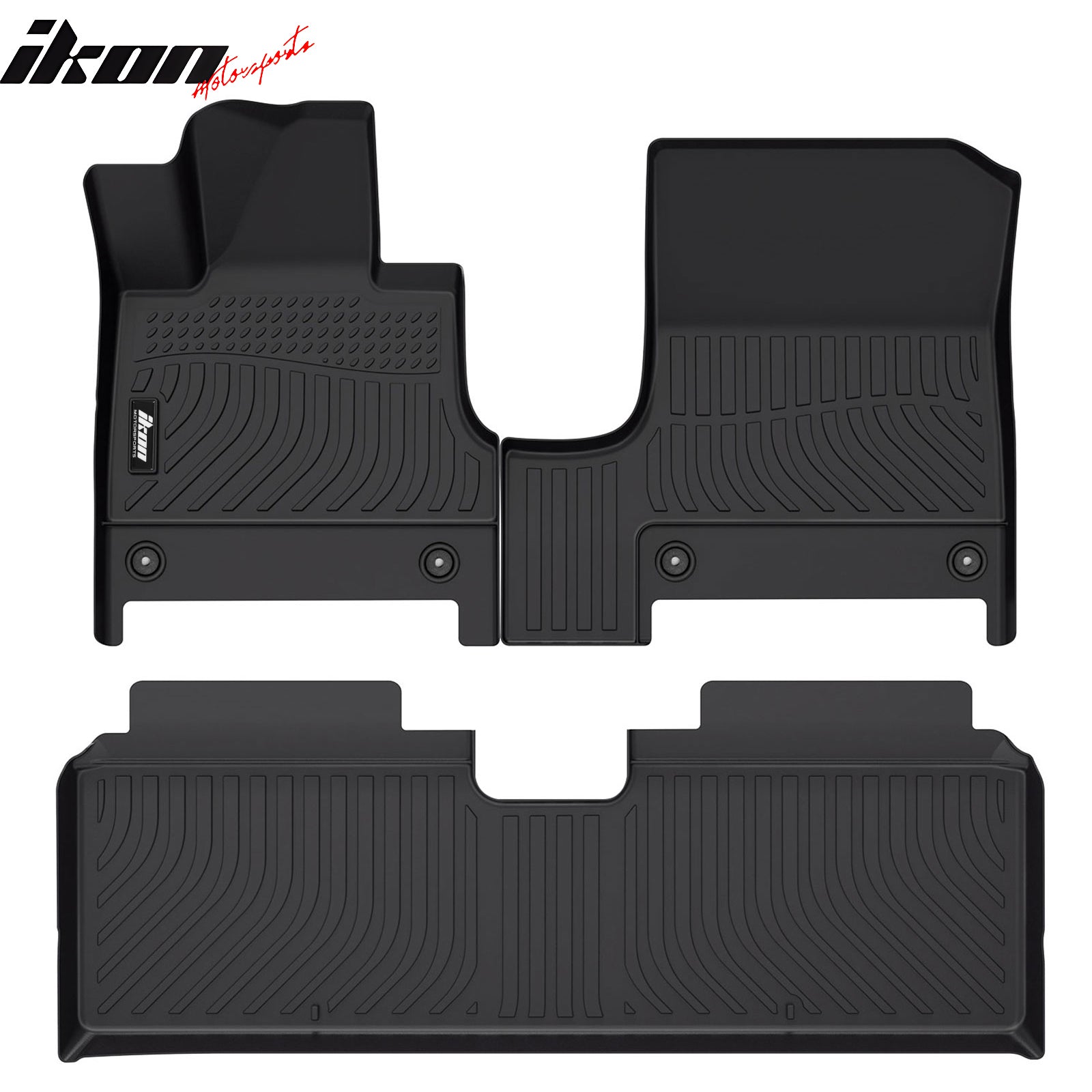IKON MOTORSPORTS 3D TPE Floor Mats, Compatible with 2023-2025 Genesis ...
