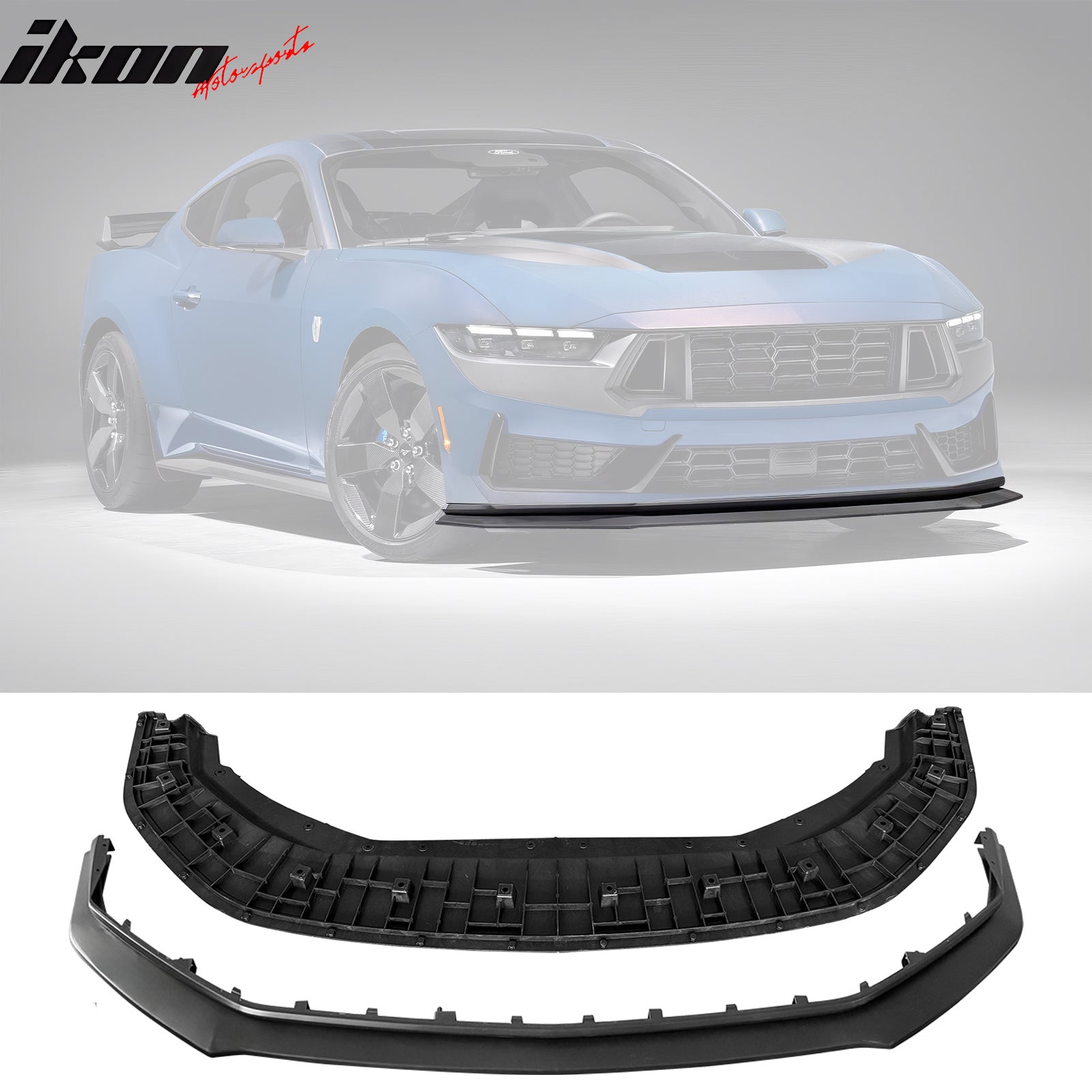 IKON MOTORSPORTS Front Bumper Lip Valance Panel, Compatible with 2024 ...