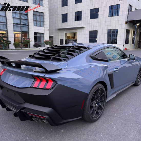 IKON MOTORSPORTS Rear Window Louver Compatible with 2024-2025 Ford ...