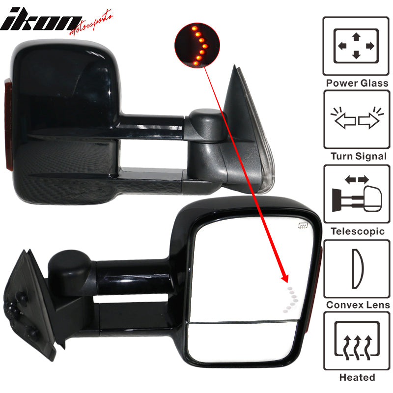 Towing Mirror Compatible With 2003-2007 Chevy Silverado Sierra, Tow ...