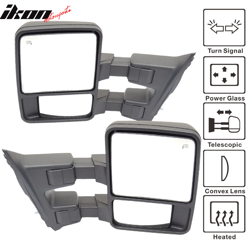 Towing Mirror Compatible With 2003-2007 Ford F250, Side View Tow ...