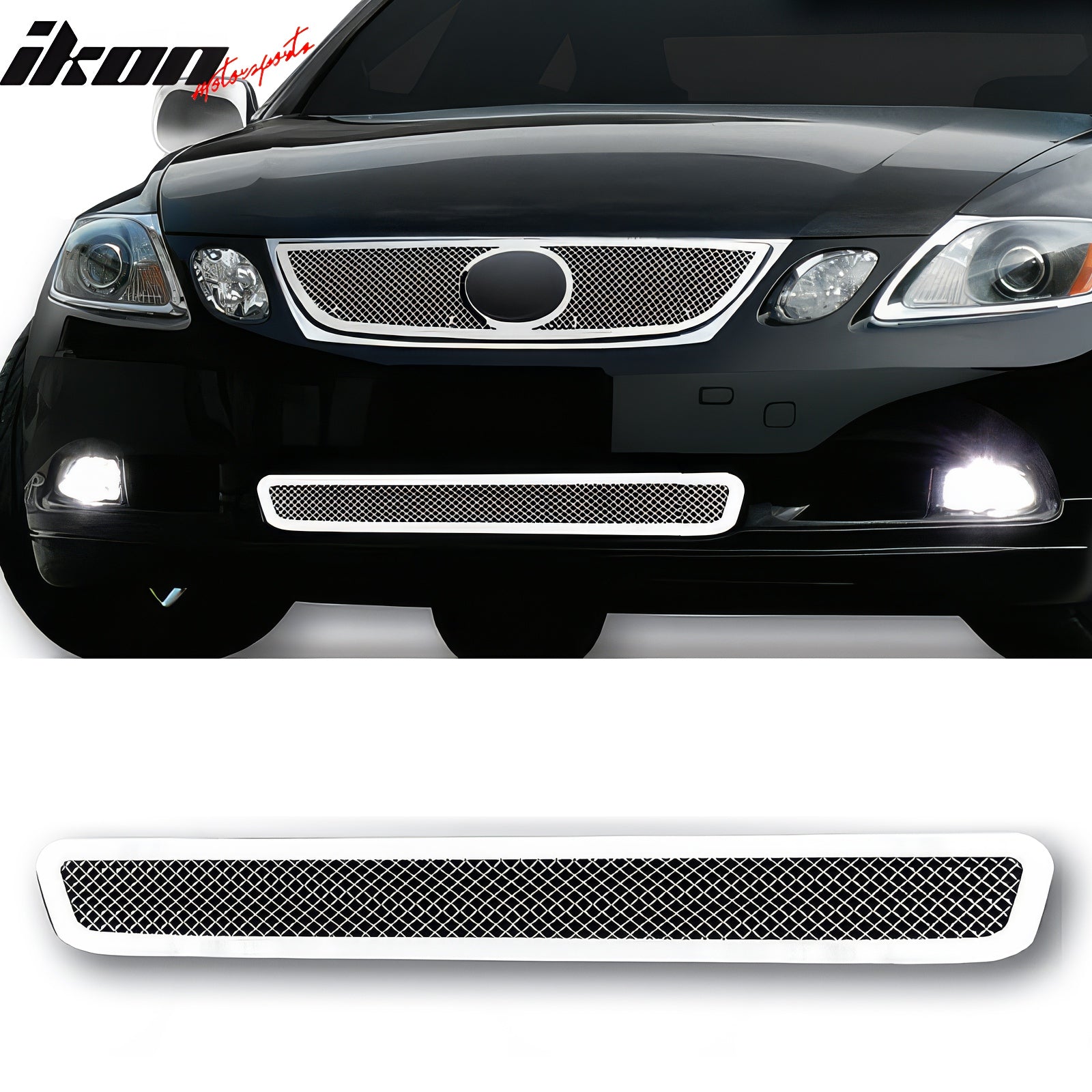 IKON MOTORSPORTS Front Lower Insert Grille, Compatible with 2006-2007 ...