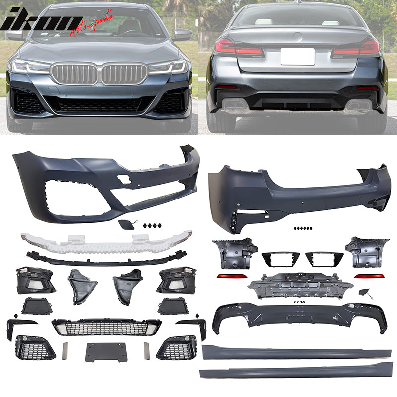 Buy Best BMW G30 M550 Style MSport Front Rear Bumper Cover Side Skirt ...