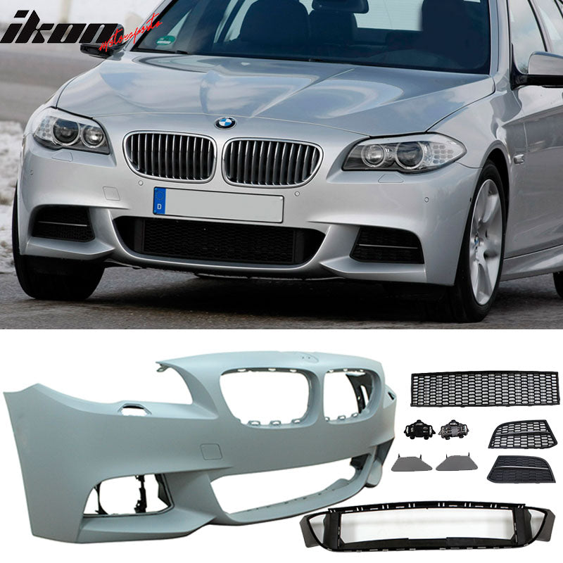 Front Bumper Compatible With 2014-2016 BMW F10 M-Tech Style Unpainted ...