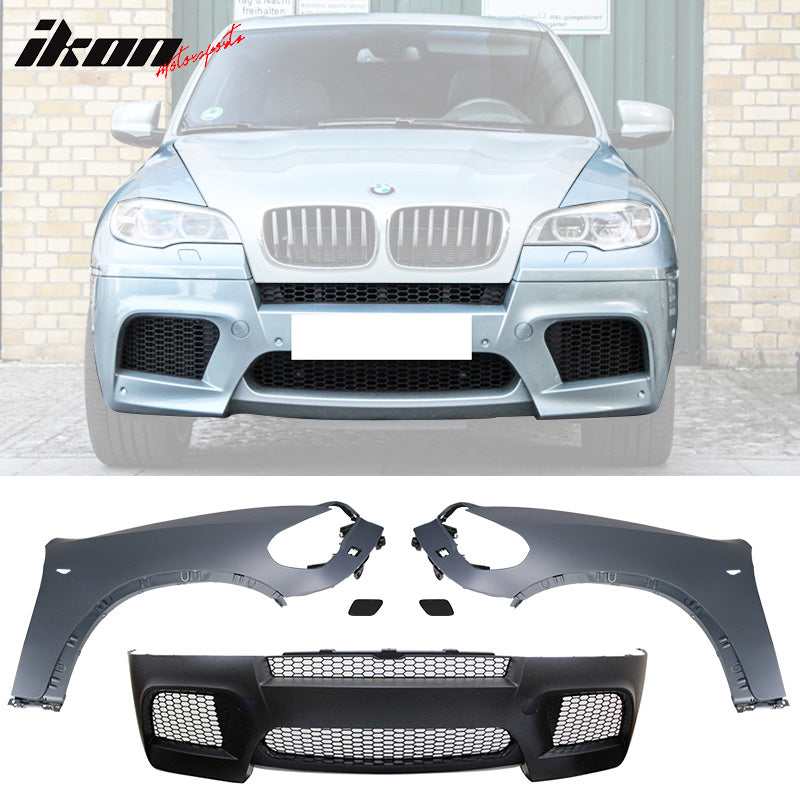 Compatible With 2007-2010 E70 Pre-LCI X5M Front Bumper Cover Conversion ...
