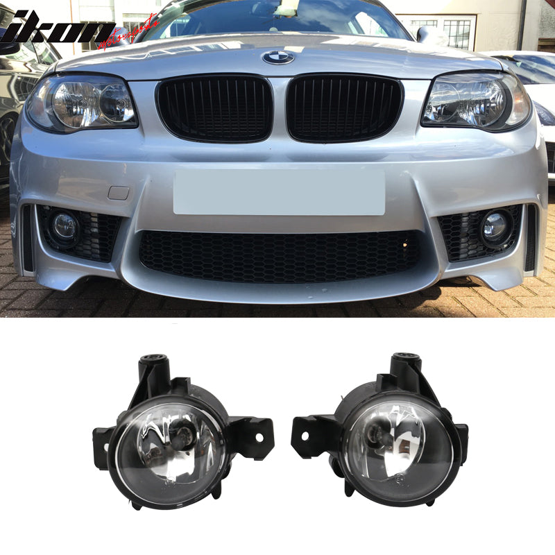 IKON MOTORSPORTS Fog Lights, Compatible With 2007-2011 BMW E82 Coupe ...
