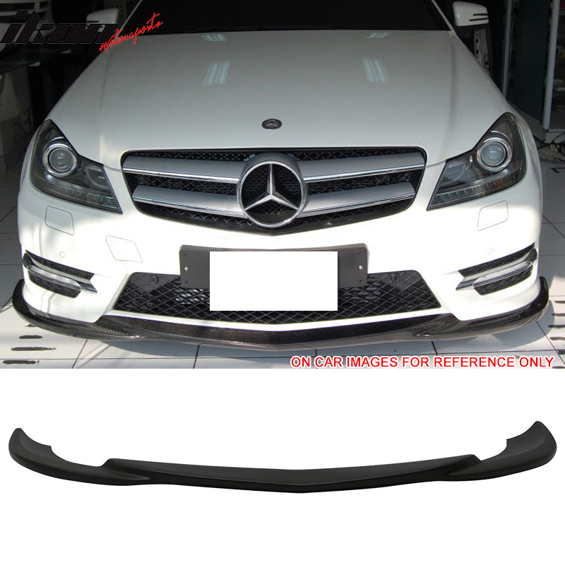 Compatible With 2012-2014 Benz W204 C204 IKON Style Front Bumper Lip ...