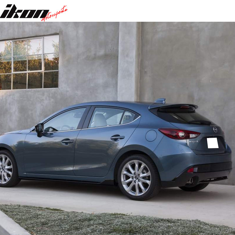 Roof Spoiler Compatible With 2014-2016 Mazda 3 Hatchback, Factory Style ...