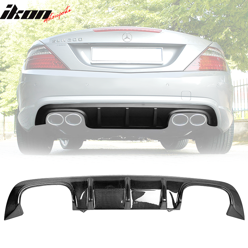 IKON MOTORSPORTS, Rear Diffuser Compatible With 2011-2014 Mercedes-Benz ...