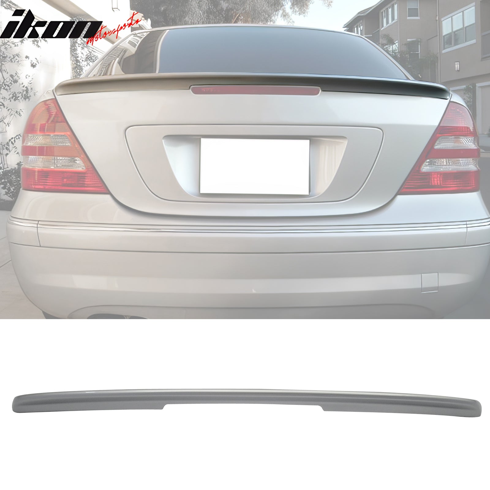 IKON MOTORSPORTS, Trunk Spoiler Compatible with 2001-2007 Mercedes-Benz ...