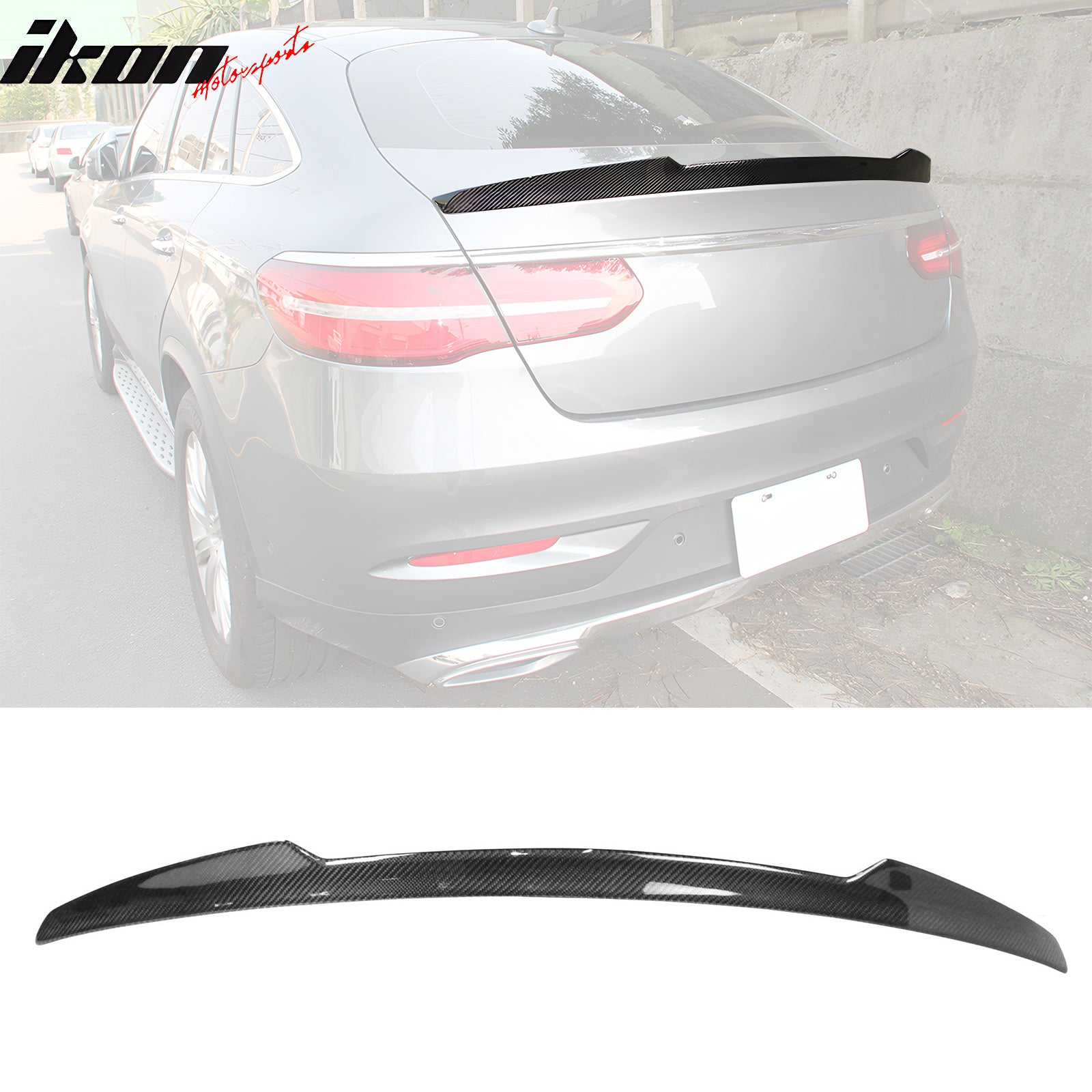 IKON MOTORSPRTS, Trunk Spoiler Compatible With 2016-2019 Mercedes-Benz ...