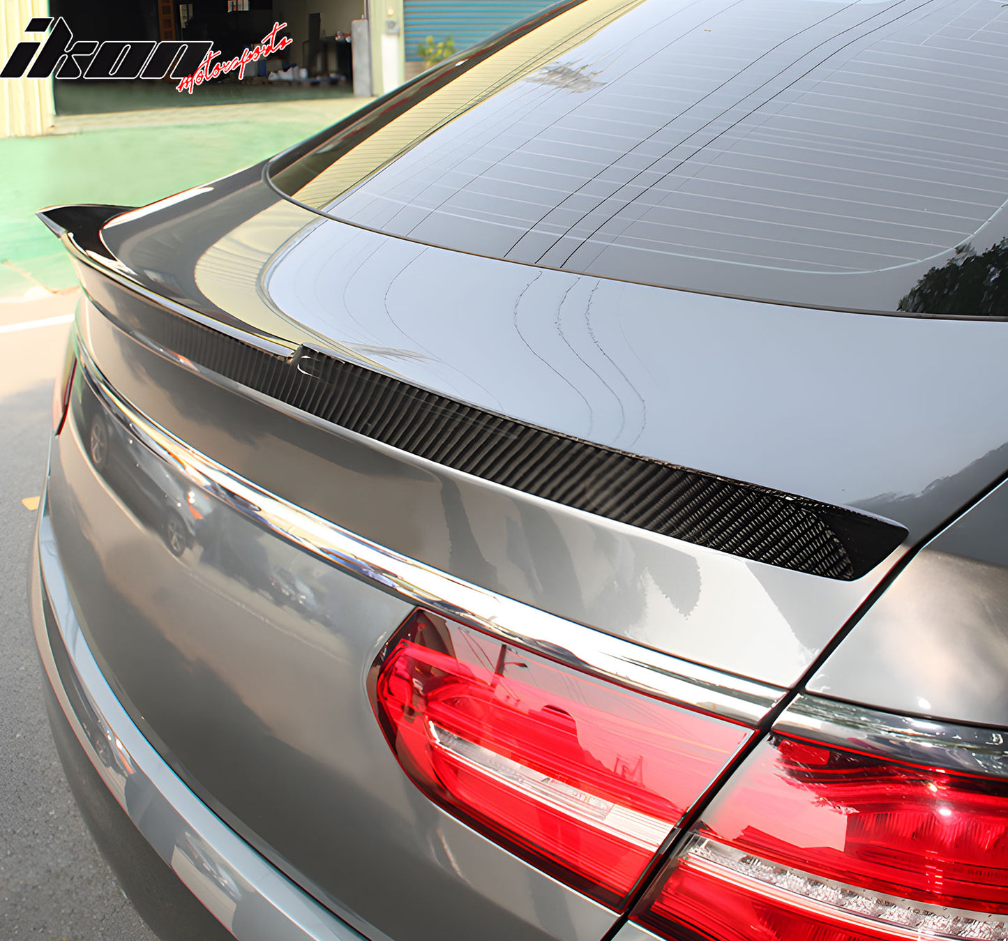 IKON MOTORSPRTS, Trunk Spoiler Compatible With 2016-2019 Mercedes-Benz ...
