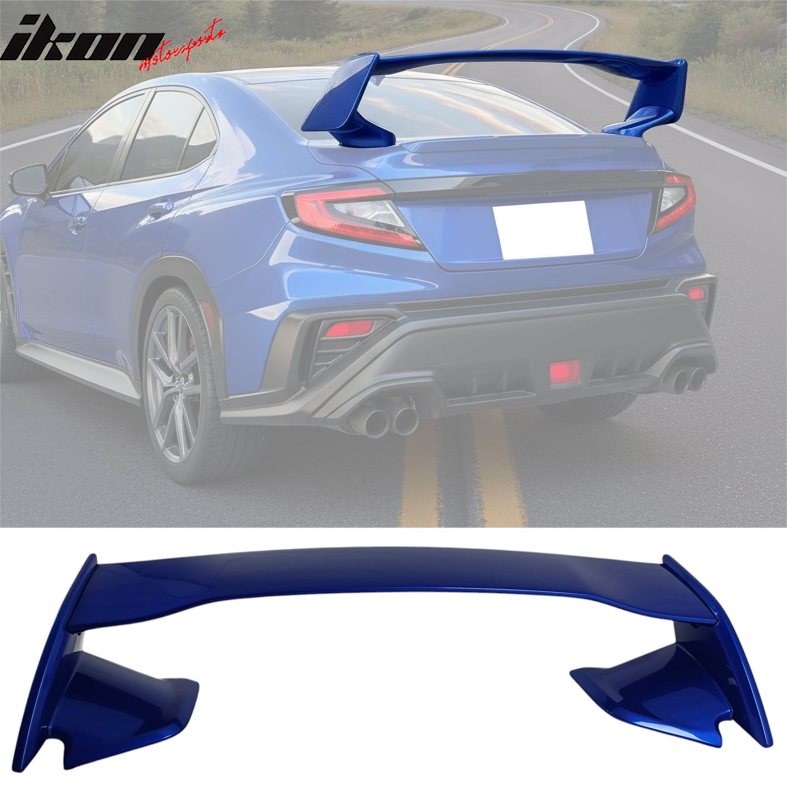 IKON MOTORSPORTS, 5PCS Trunk Spoiler Compatible with 2022-2025 Subaru ...