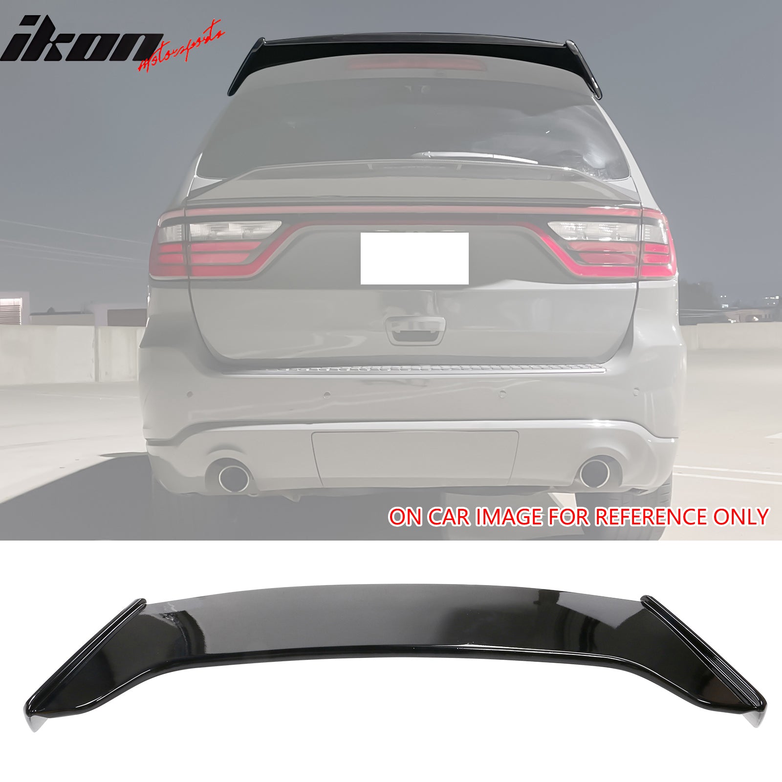 IKON MOTORSPORTS, Rear Window Roof Spoiler Compatible with 2011-2024 ...