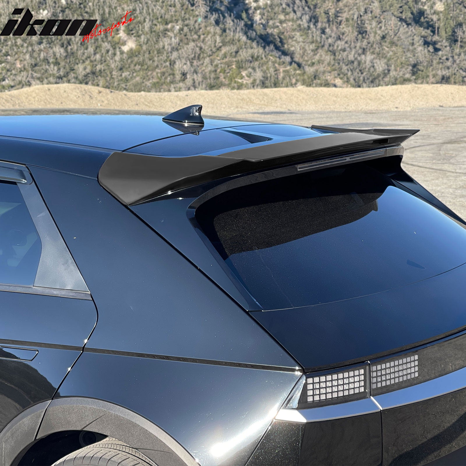 IKON MOTORSPORTS, Roof Spoiler Compatible With 2022-2024 Hyundai Ioniq ...