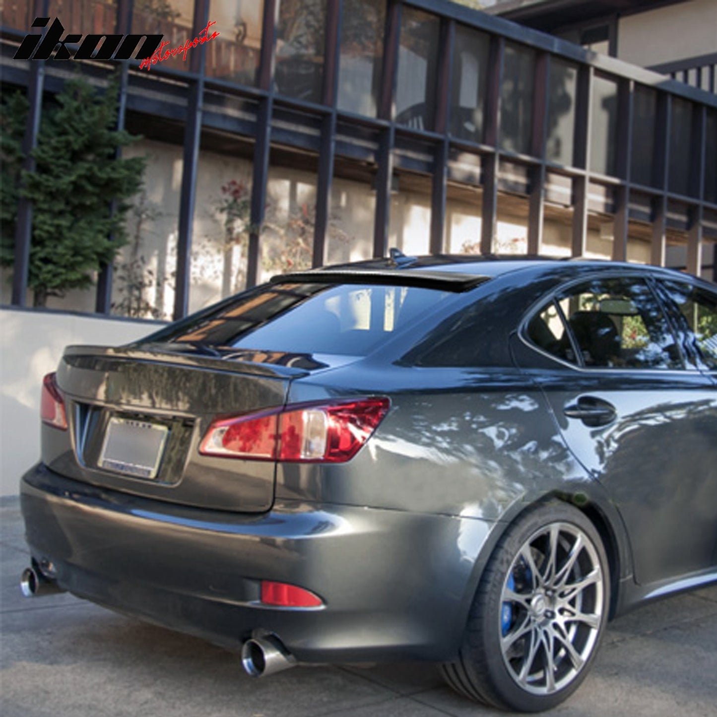 IKON MOTORSPRTS, Roof Spoiler Compatible With 2006-2013 Lexus IS250 ...