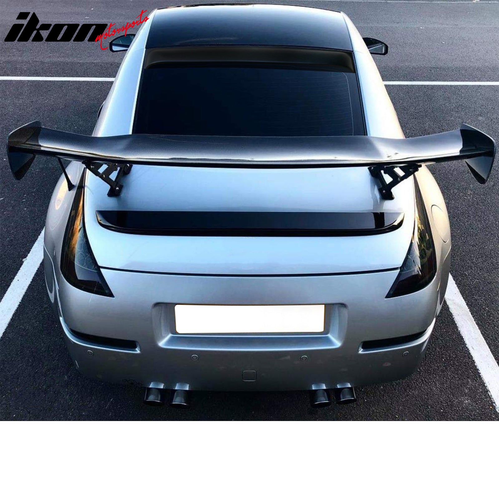 IKON MOTORSPORTS, Rear Window Roof Spoiler Compatible with 2003-2008 ...