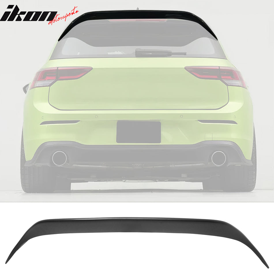 IKON MOTORSPORTS, Rear Window Roof Spoiler Compatible with 2022-2025 Volkswagen MK8 Golf GTI, ES ...