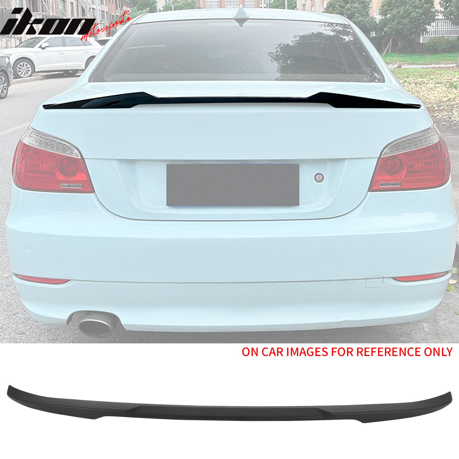 IKON MOTORSPORTS, Trunk Spoiler Compatible with 2004-2010 BMW E60 5 ...