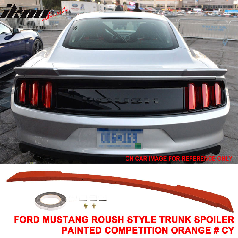 IKON MOTORSPORTS, Rear Trunk Spoiler Compatible With 2015-2023 Ford ...