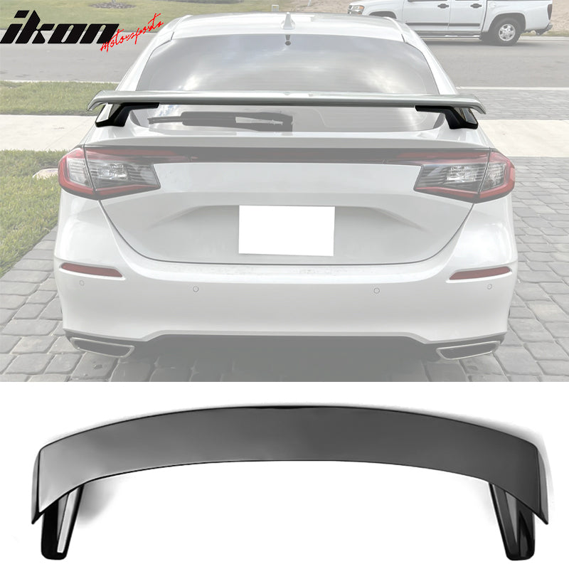 IKON MOTORSPORTS, Rear Trunk Spoiler Compatible With 2022-2025 Honda ...