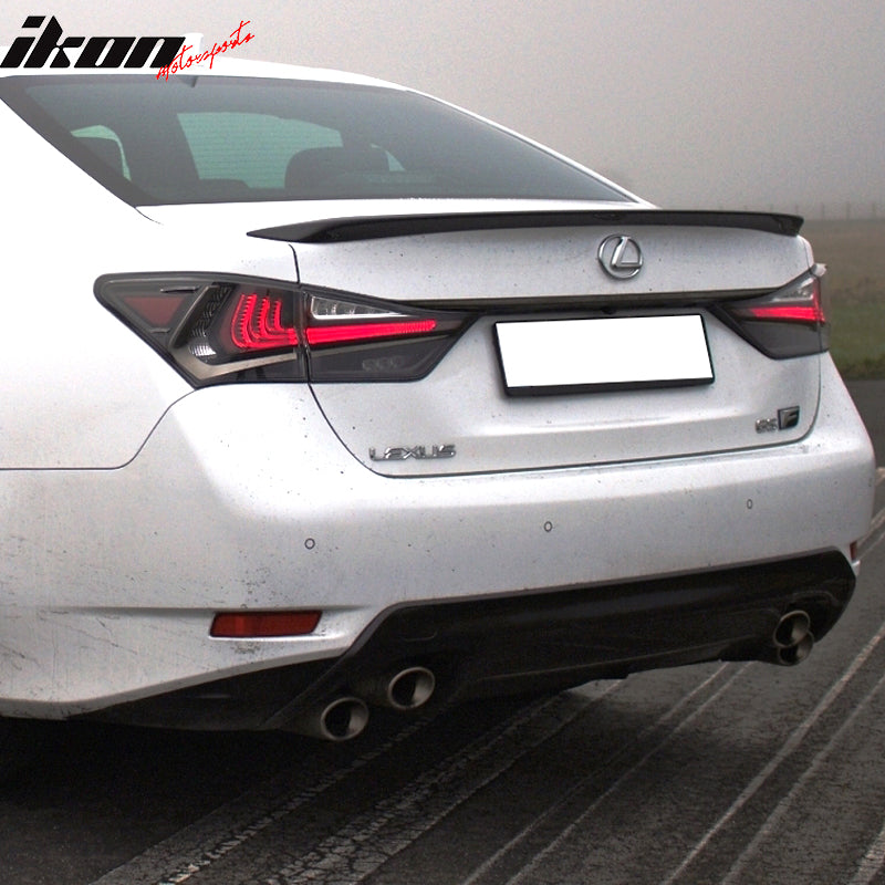 IKON MOTORSPORTS, Pre-painted Trunk Spoiler Compatible With 2013-2020 ...