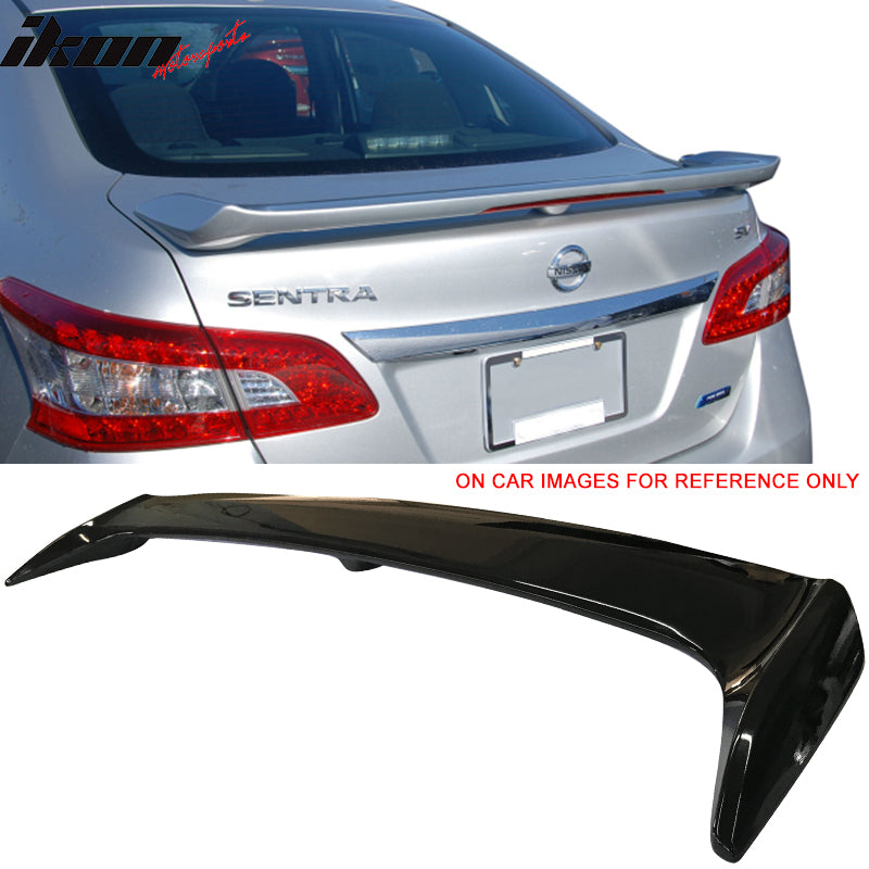 IKON MOTORSPORTS, Trunk Spoiler Compatible with 2013-2019 Nissan Sentra ...