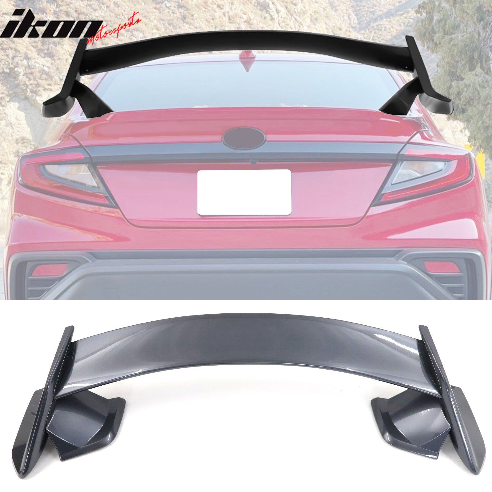 IKON MOTORSPORTS, Trunk Spoiler Compatible With 2022-2024 Subaru WRX ...
