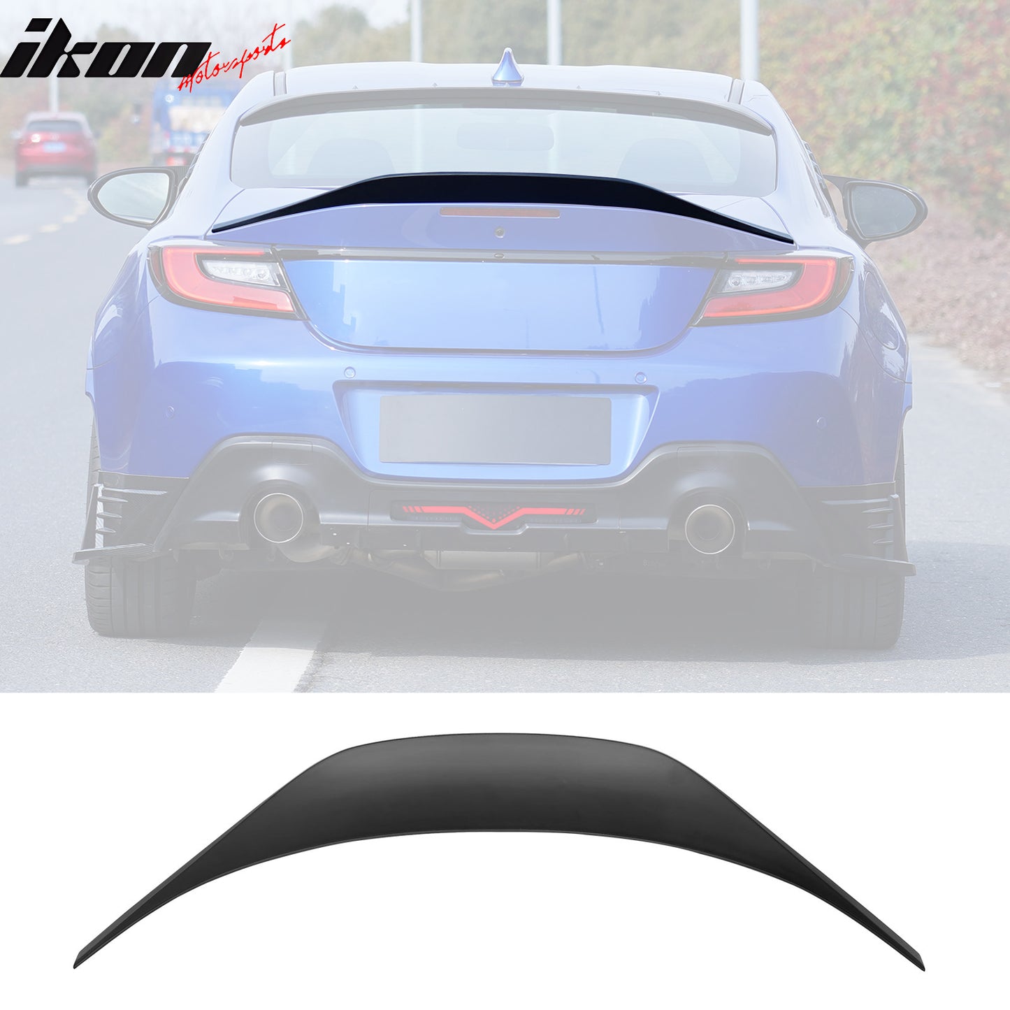 IKON MOTORSPORTS, Trunk Spoiler Compatible with 2022-2024 Subaru BRZ ...